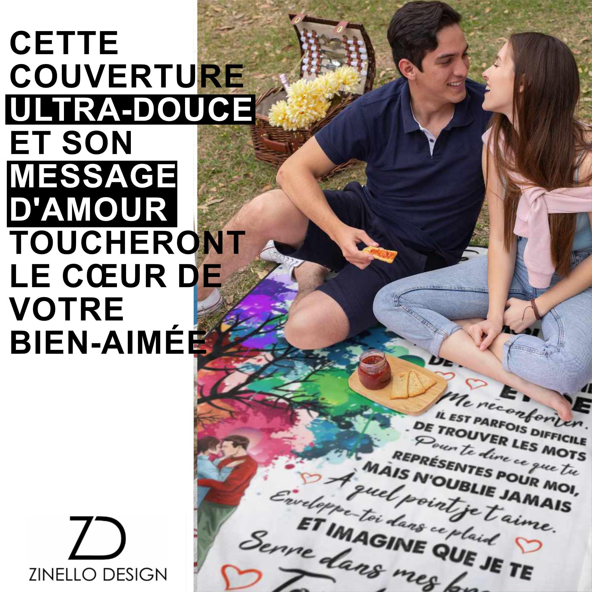 Plaid personnalisé Doux pour Offrir à sa Femme | Idée Cadeau Insolite ...